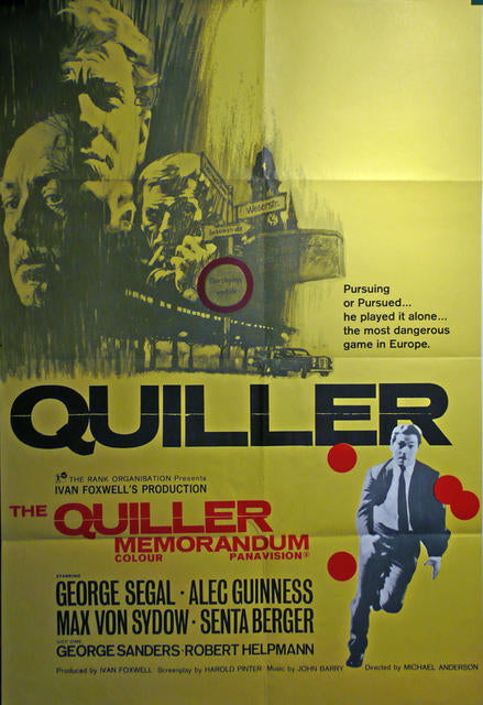The Quiller Memorandum UK 1966 – Drivepast Original Movie Posters ...