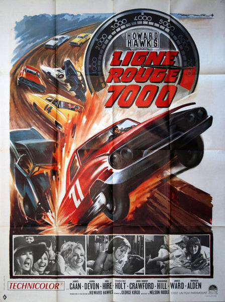 Red Line 7000, Original Motor Racing Movie Poster from Norway. James C ...